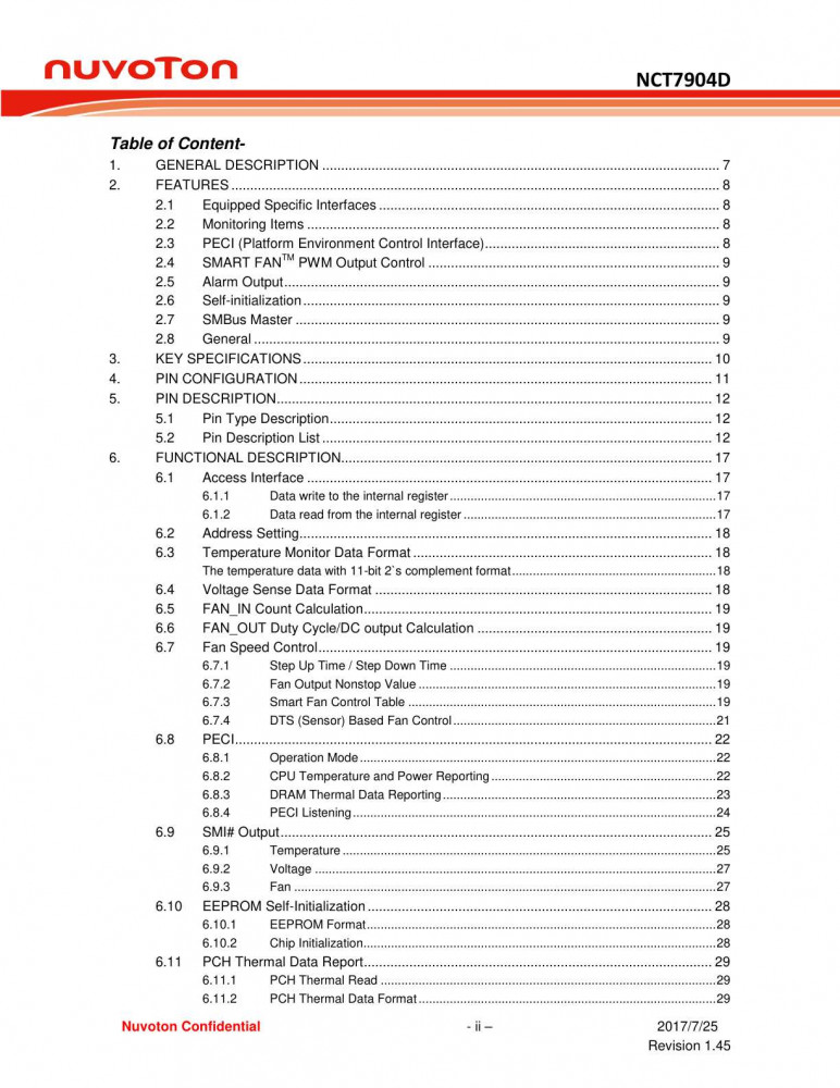 NCT7904D datasheet page 2