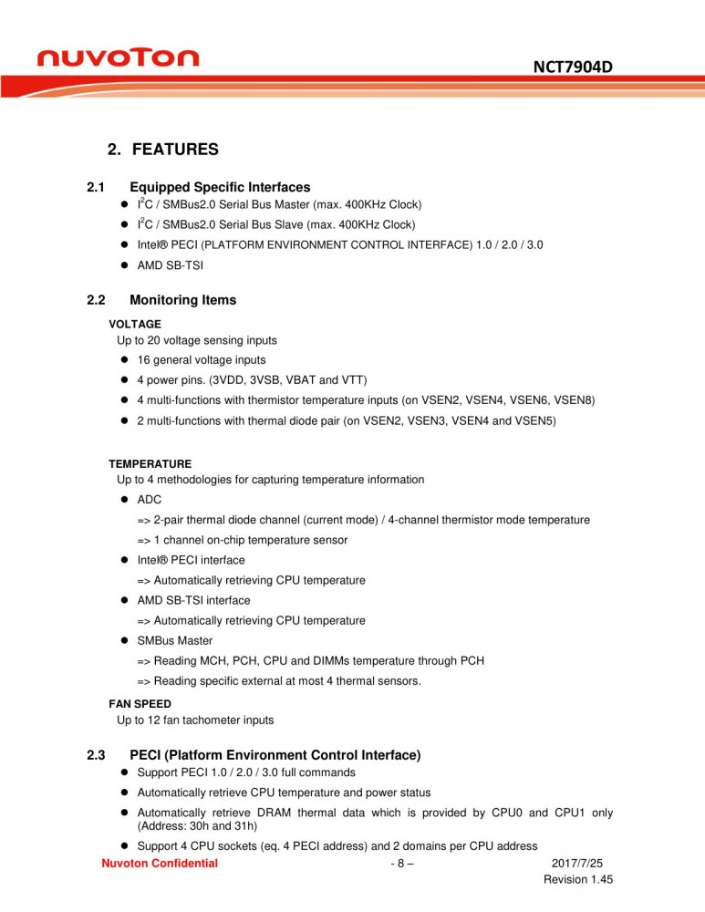 NCT7904D datasheet page 8