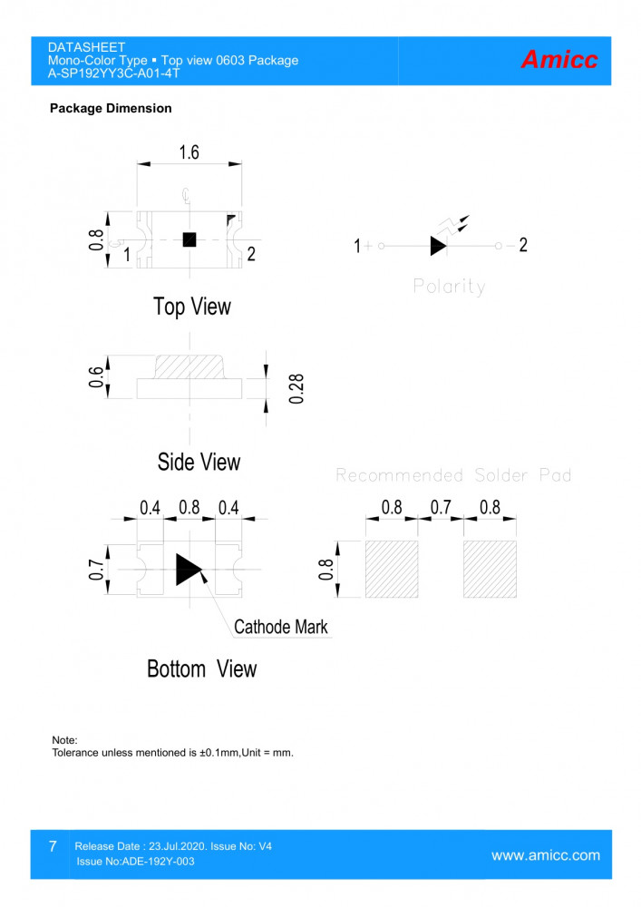 A-SP192YY3C-A01-4T datasheet page 7