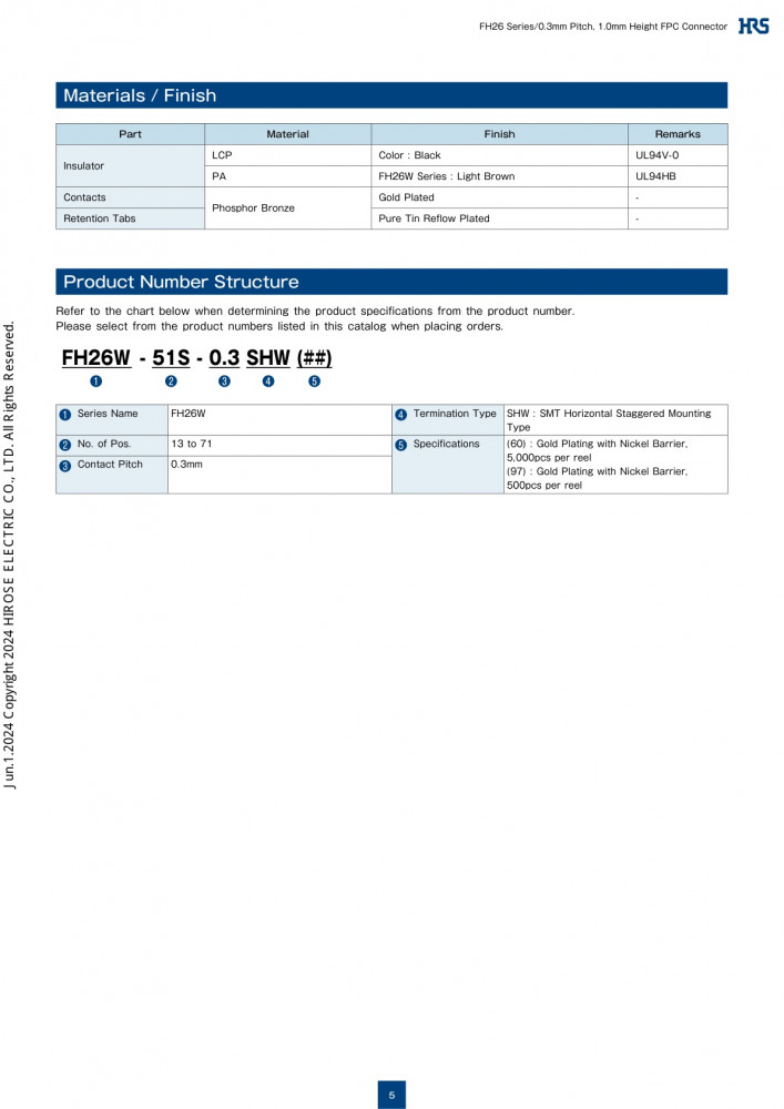 FH26 Series technical document page 5
