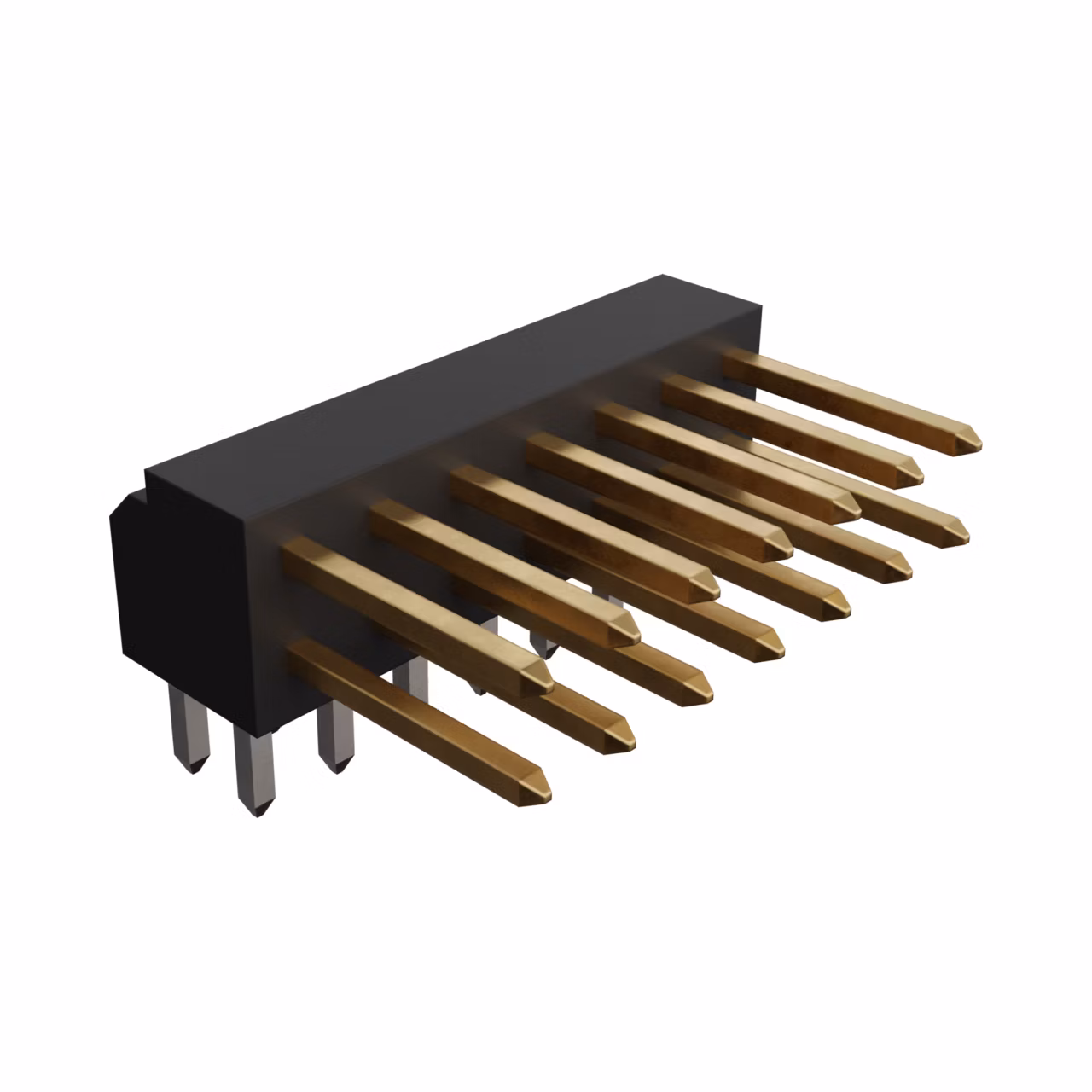 2.00mm Pitch Milli-Grid Header, Right-Angle, Through Hole, 14 Circuits, 0.38µm Gold (Au) Plating, Mating Pin Length 6.00mm, Tail Length 2.90mm, Tray, Lead-Free for sale