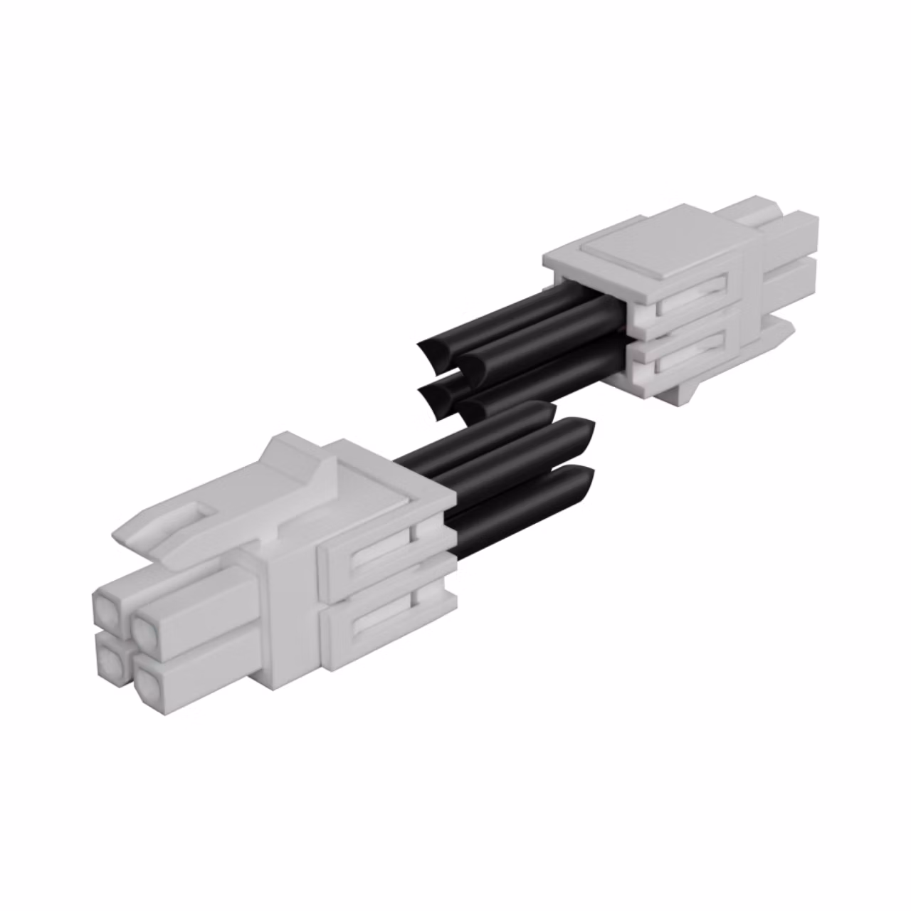 Micro-Fit+ Versa Color Female-to-Micro-Fit+ Versa Color Female Off-the-Shelf (OTS) Cable Assembly, Dual Row, 600.00mm Length, Tin (Sn) Plating, 16 AWG, 4 Circuits, Natural (White) for sale