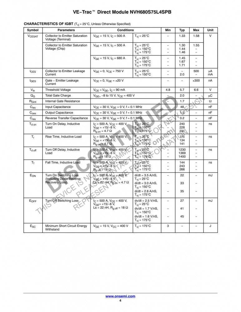 NVH680S75L4SPB datasheet page 4