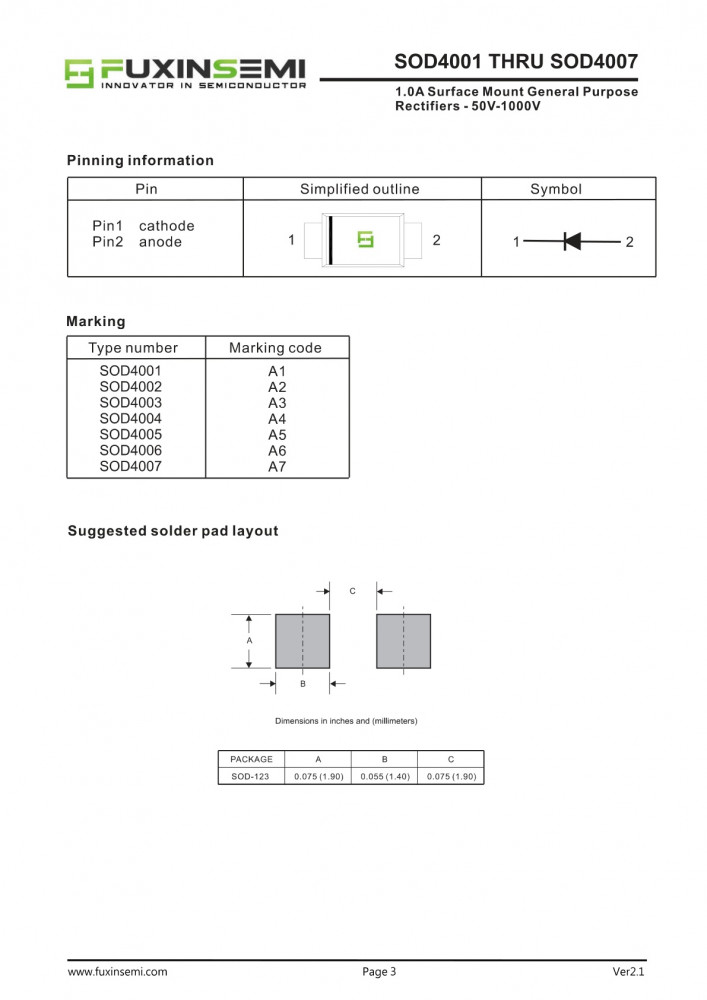 SOD4007 datasheet page 3