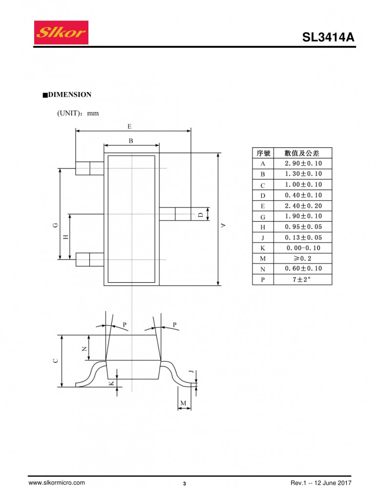 SL3414A datasheet page 3