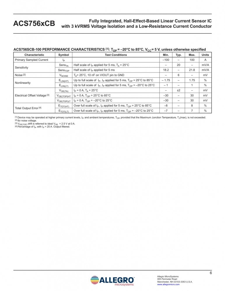 ACS756 datasheet page 6