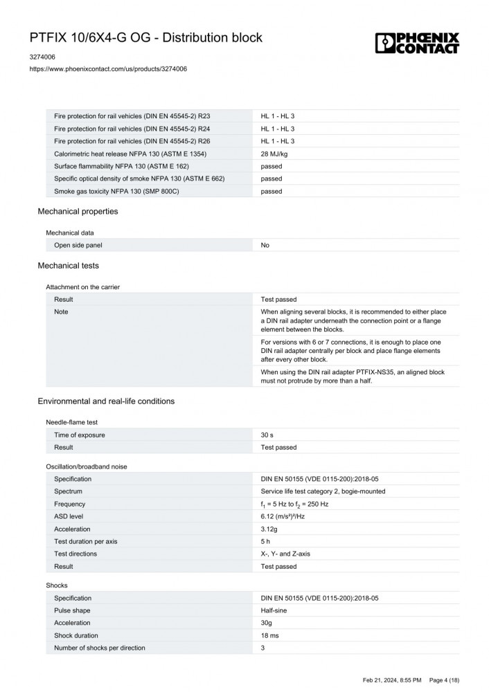 Phoenix Contact 3274006 technical document page 4