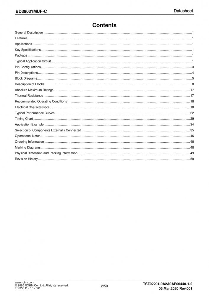 BD39031MUF-CE2 technical document page 2