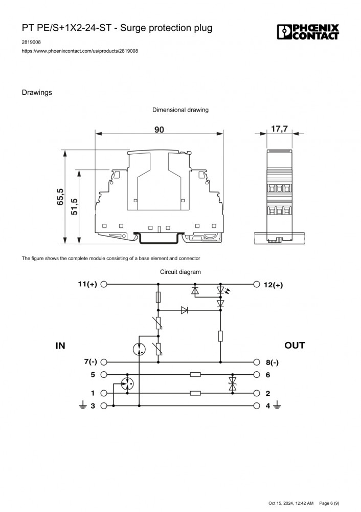 Phoenix Contact 2819008 technical document page 6