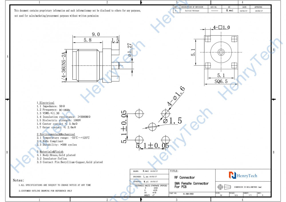 HL-SMA-KHD2 technical document page