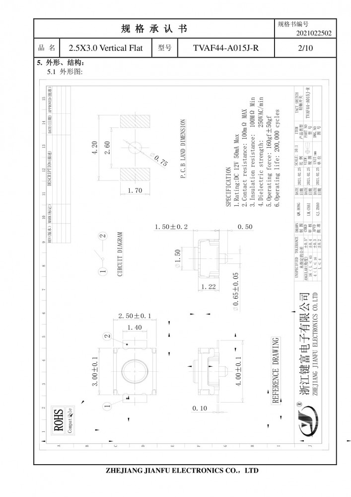 Jianfu TVAF44-A015J-R specification page 3