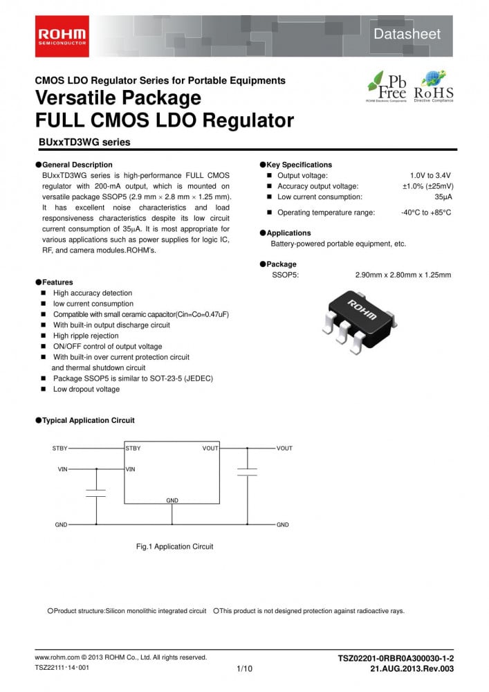 BU33TD3WG-TR datasheet page 1