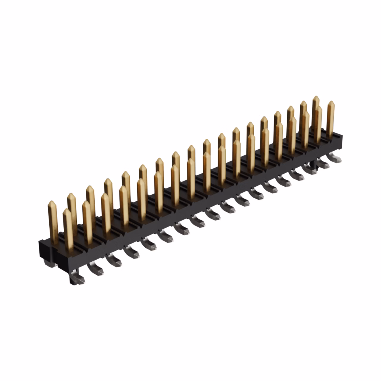 Milli-Grid Header, Vertical, Surface Mount, 36 Circuits, 0.76µm Gold (Au) Plating, Mating Pin Length 3.80mm, with Cap, Tube, Lead-Free