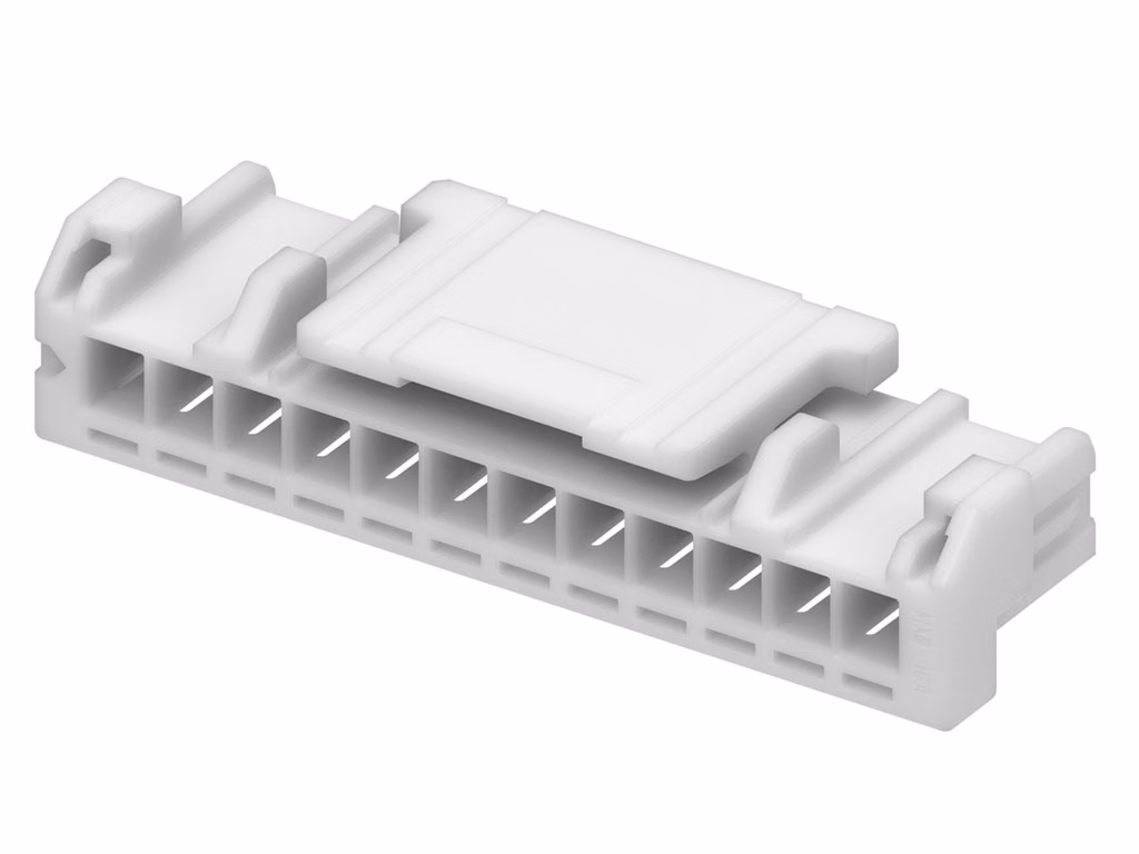 2.00mm Pitch, Micro-Lock Plus Receptacle Crimp Housing, Single Row, Positive Lock, 12 Circuits, Low-Halogen, Natural (White) for sale