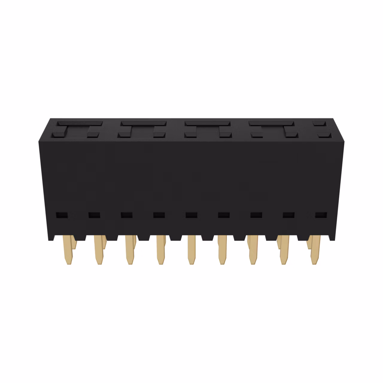 C-Grid III PCB Receptacle, 2.54mm Pitch, Dual Row, Vertical, 18 Circuits, 0.12µm Gold (Au) Flash Plating, Straight PCB Pins for sale