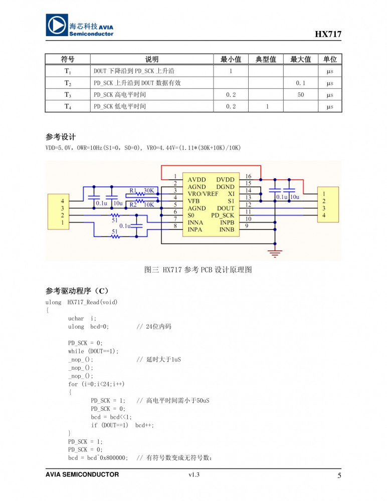 HX717 datasheet page 5