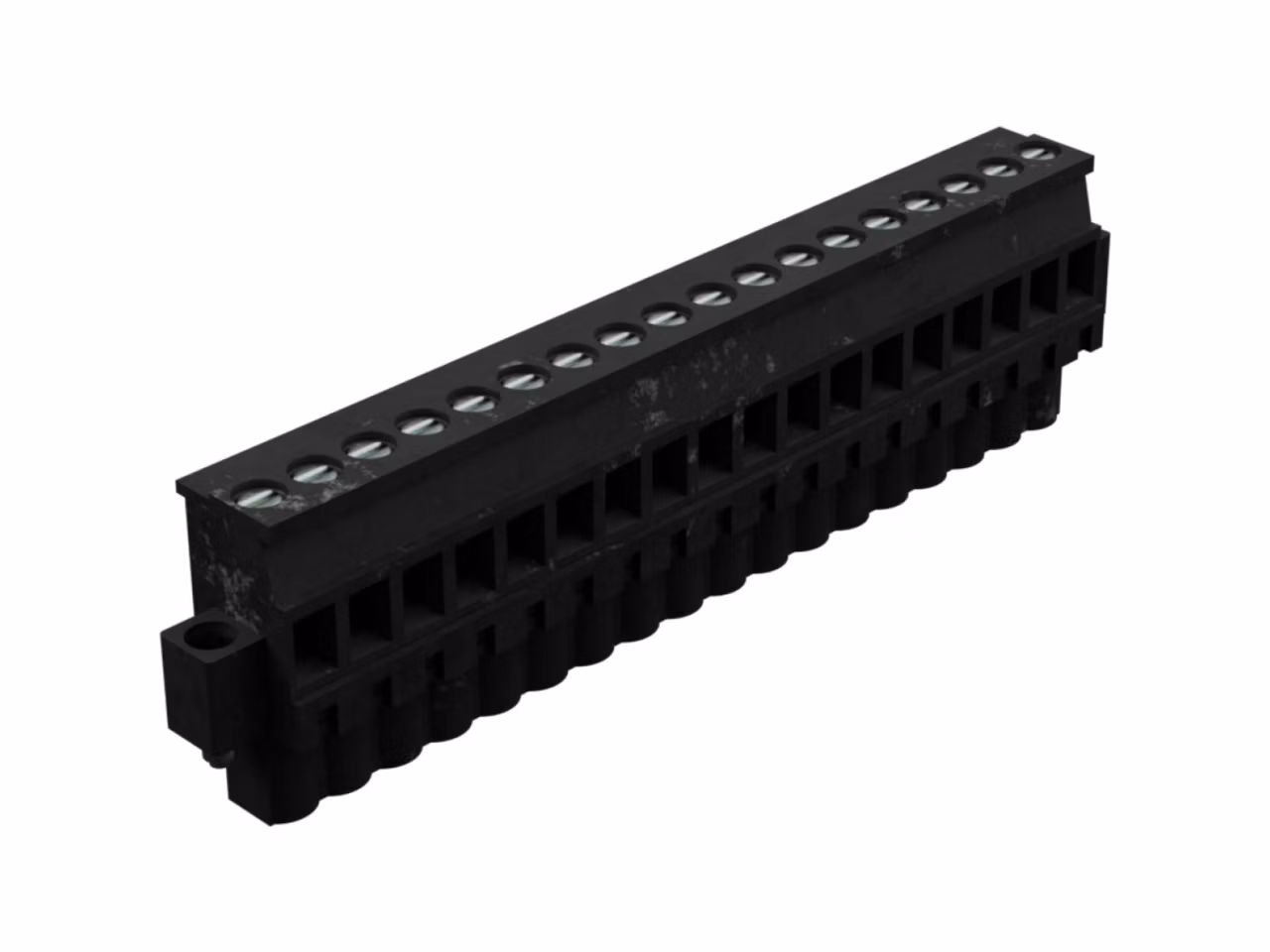 5.00mm Pitch Eurostyle Vertical Plug, with Retention Screws and Reverse Imprinting, Rear Wire Entry, Gold (Au) Plated, Black, 18 Circuits for sale