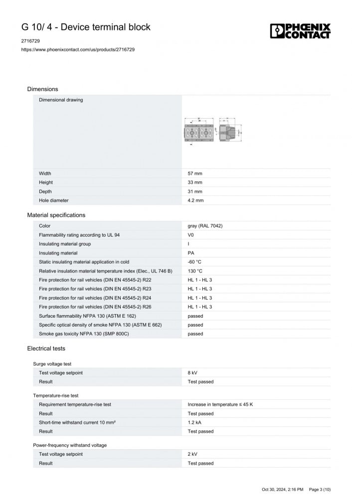 Phoenix Contact 2716729 technical document page 3