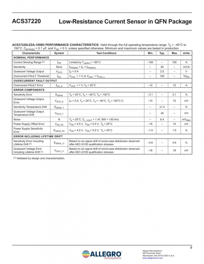 ACS37220 datasheet page 8
