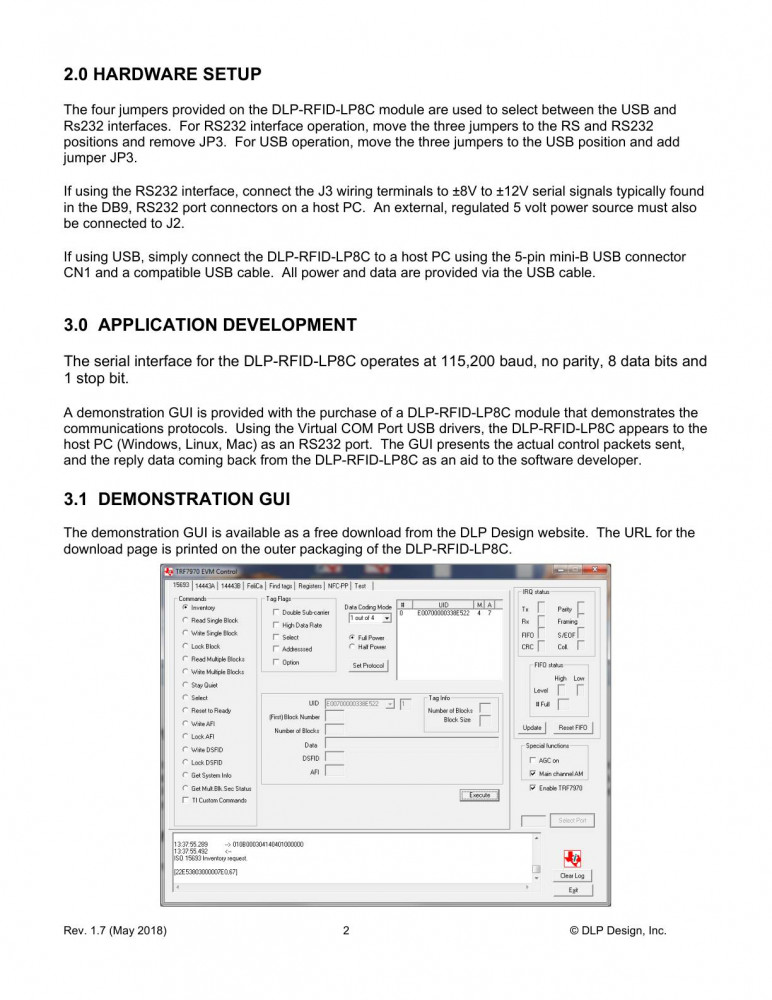 DLP-RFID-LP8C document page 2