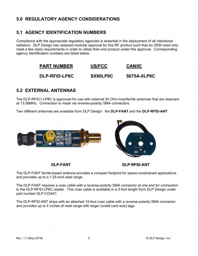 DLP-RFID-LP8C document page 5