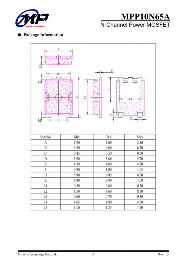 MPP10N65A datasheet page 5