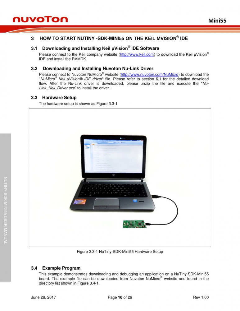 NuTiny-SDK-Mini55 manual page 10