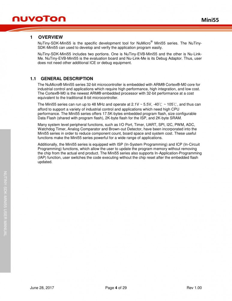 NuTiny-SDK-Mini55 manual page 4
