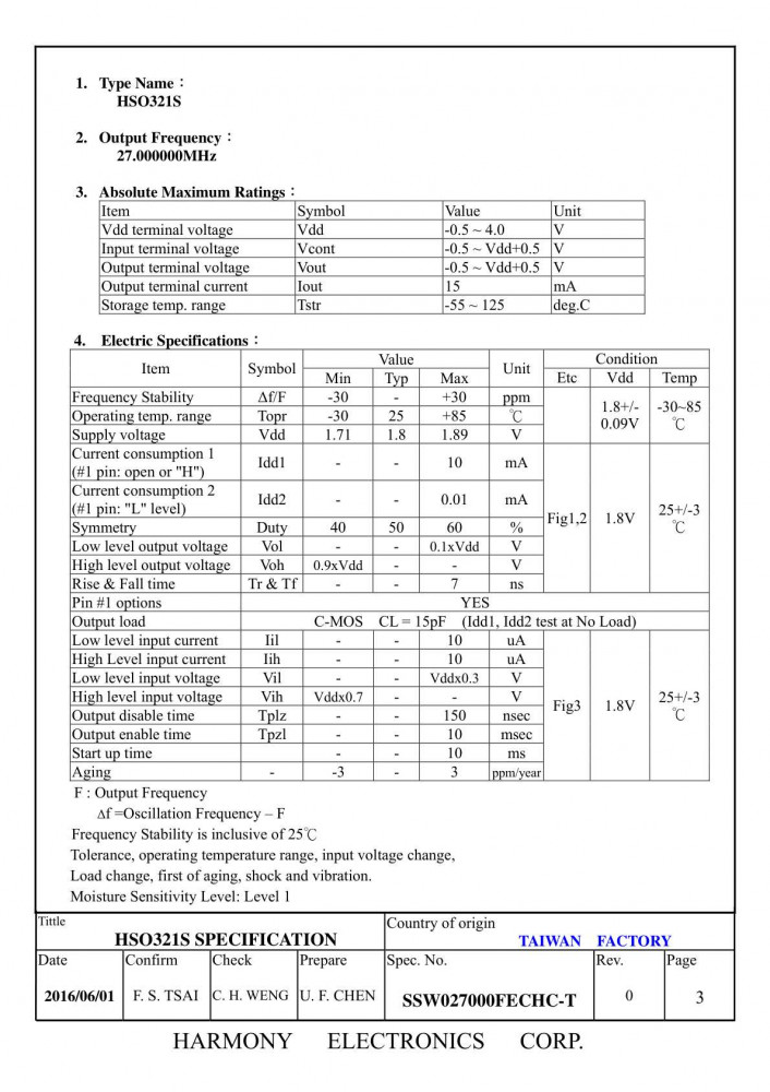 SSW027000FECHC-T specification page 3