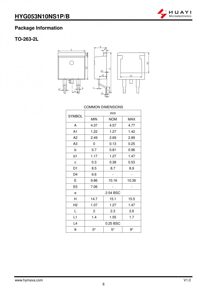 HYG053N10NS1P datasheet page 8