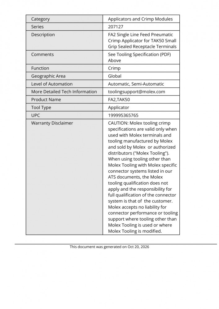 Product tooling document preview, page 2