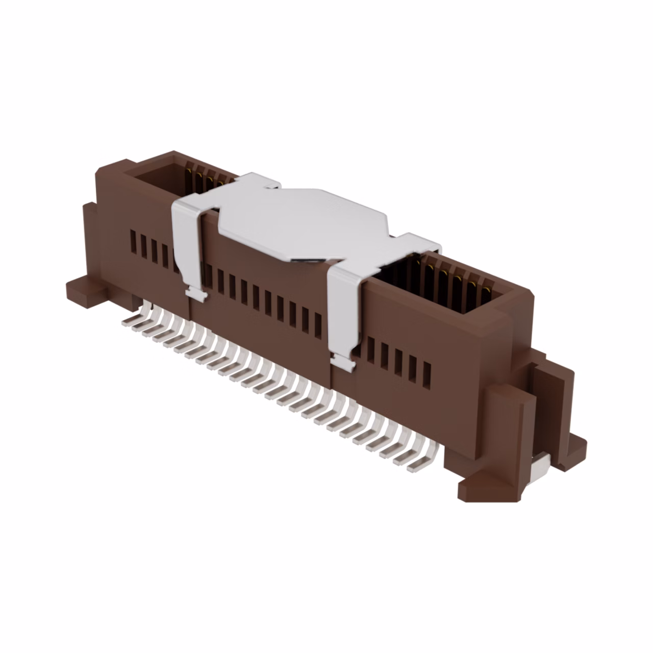 SlimStack Board-to-Board Connector, 0.635mm Pitch, 0.635 Series, Plug, 7.00 or 13.00mm Mated Height, 6.40mm Mated Width, 50 Circuits for sale