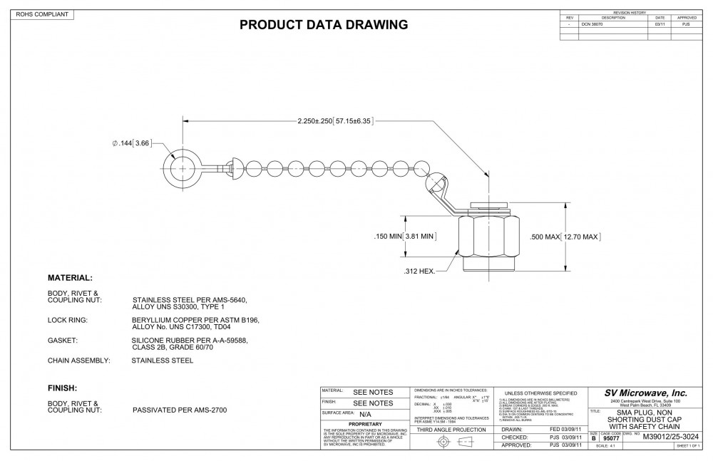 M39012/25-3024 product data drawing