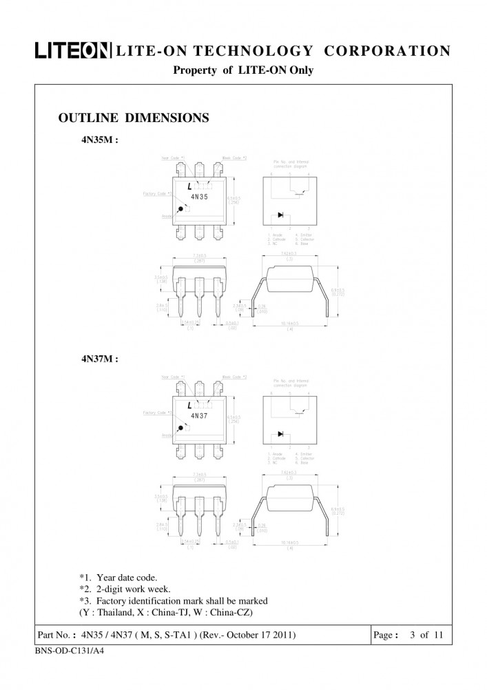 4N35S-TA1 datasheet page 4