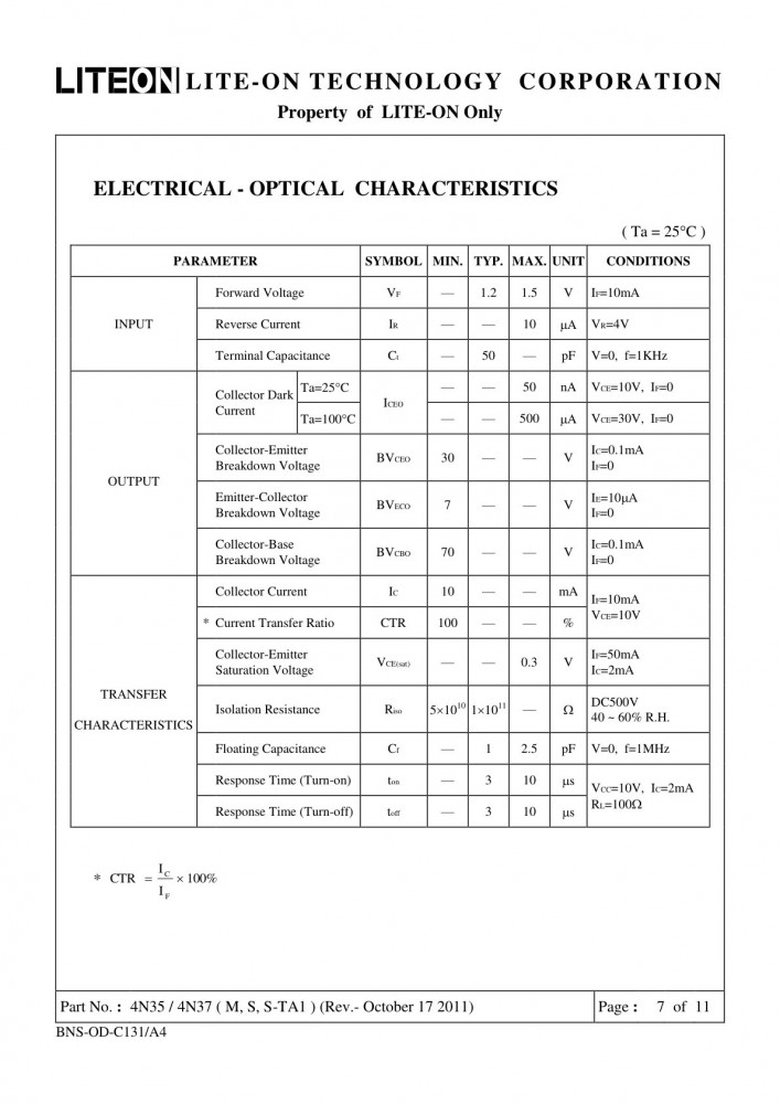 4N35S-TA1 datasheet page 8