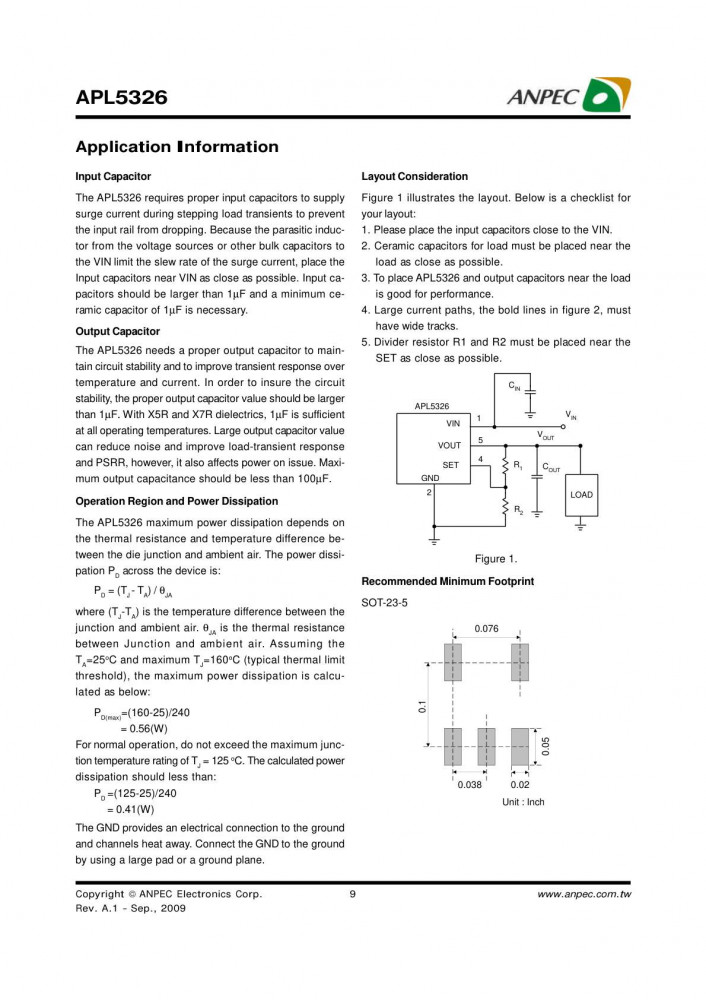 APL5326 datasheet page 9