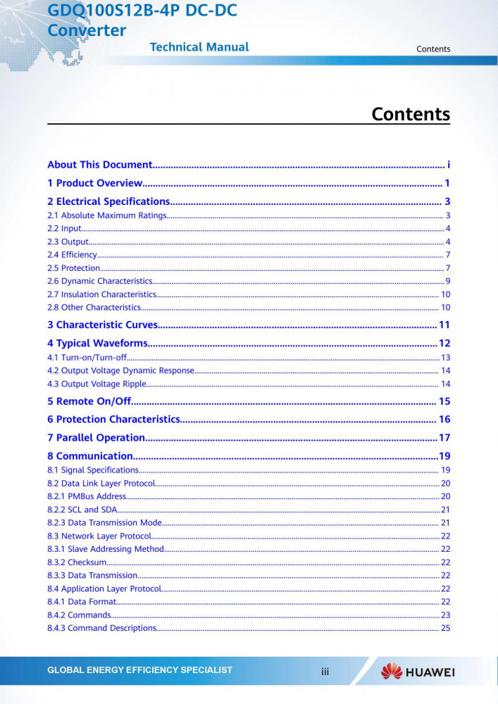 GDQ100S12B-4P technical manual page 4