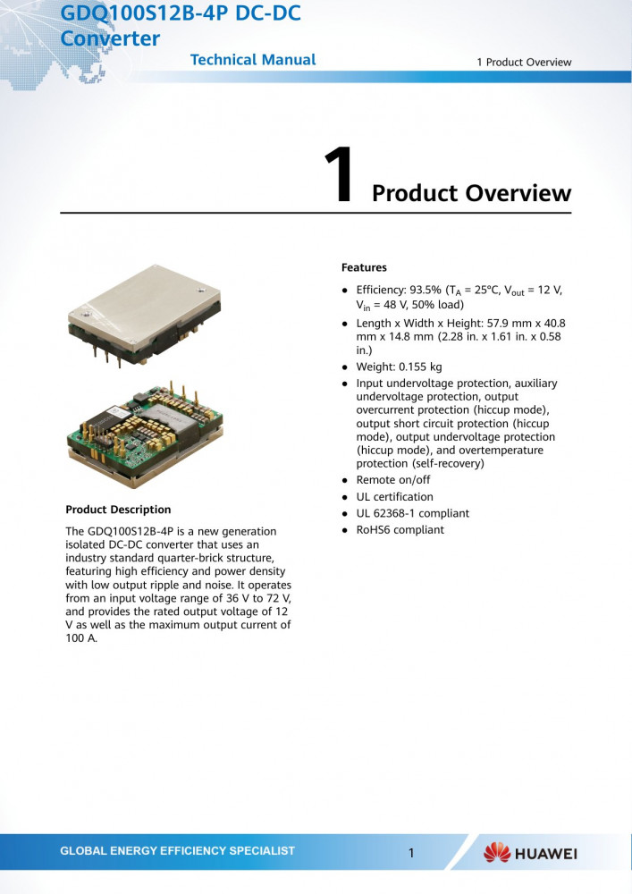 GDQ100S12B-4P technical manual page 6