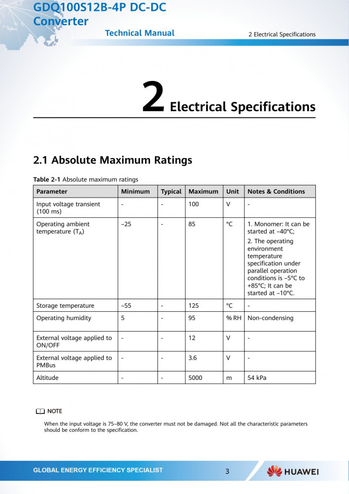 GDQ100S12B-4P technical manual page 8