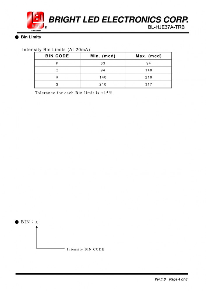 BL-HJE37A-TRB datasheet page 4
