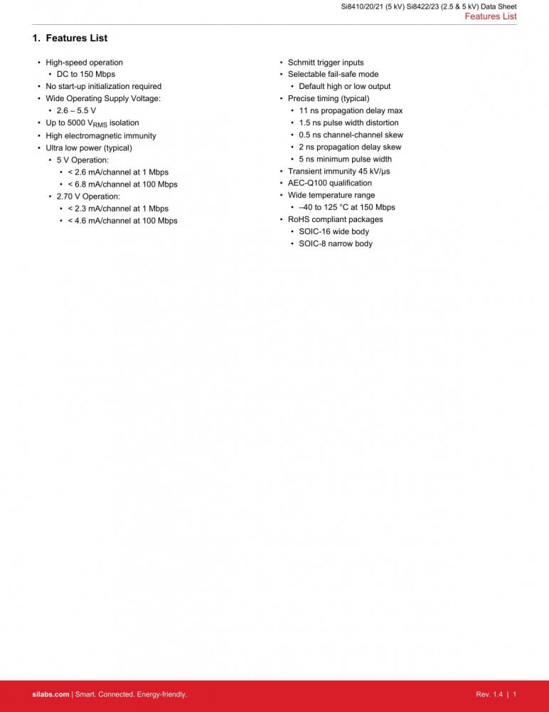 SI8422BB-D-ISR datasheet page 2