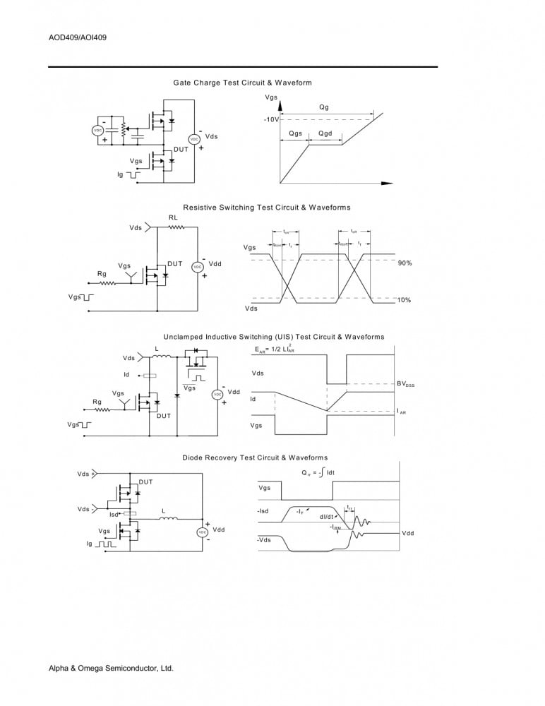 AOD409 datasheet page 6