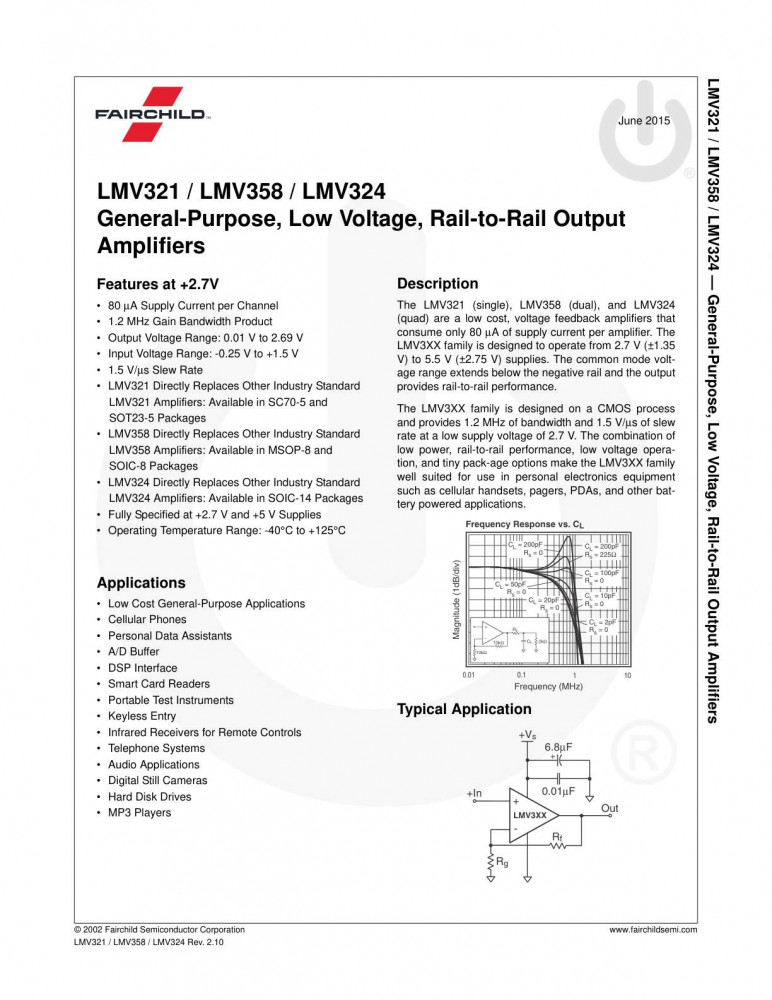 LMV321AS5X datasheet page 2