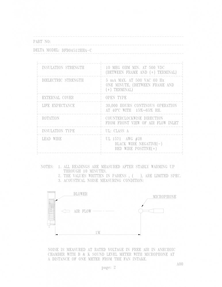 BFB04512HHA-C approval specification page 2
