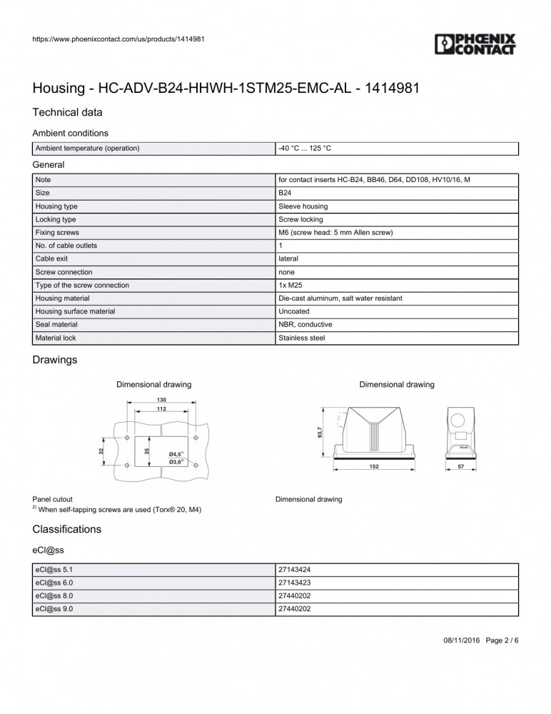 Phoenix Contact 1414981 technical document page 2