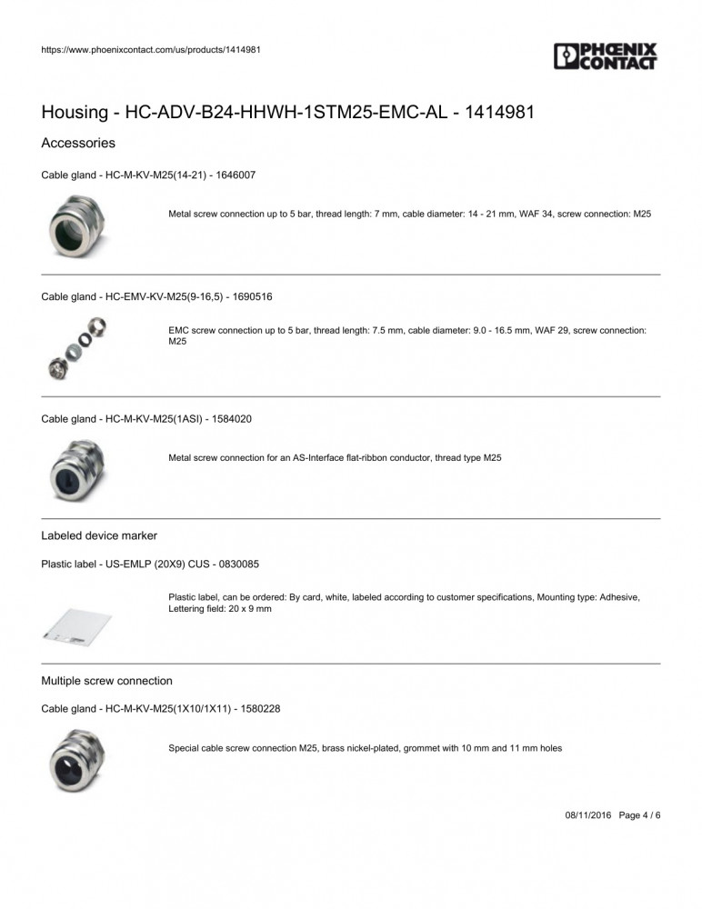 Phoenix Contact 1414981 technical document page 4