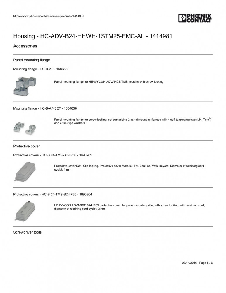 Phoenix Contact 1414981 technical document page 5