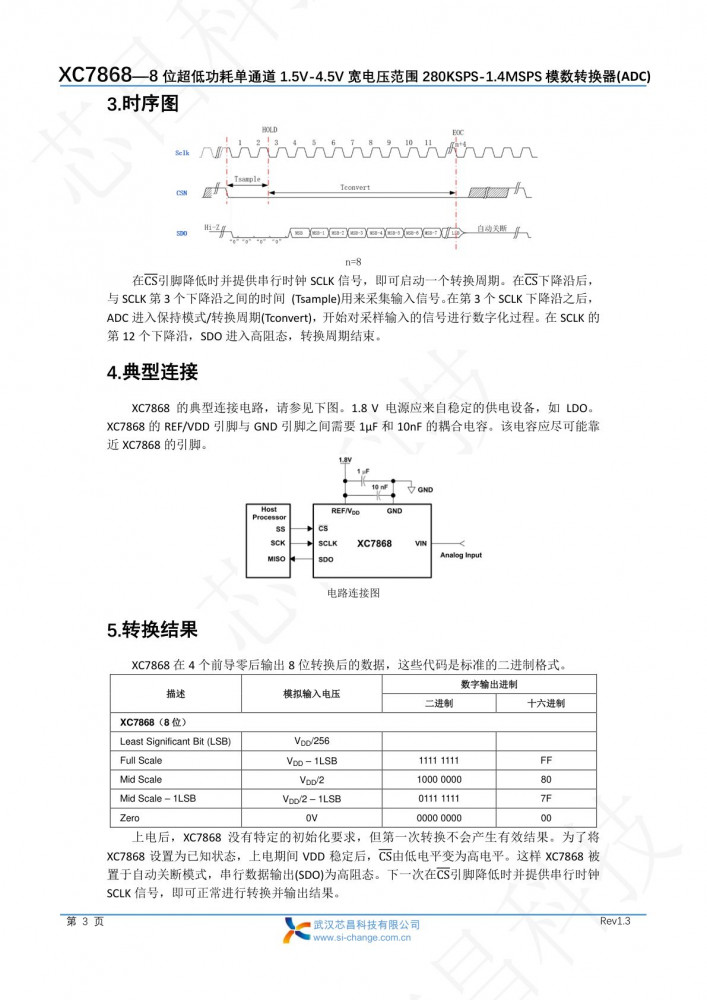 XC7868 product specification page 3