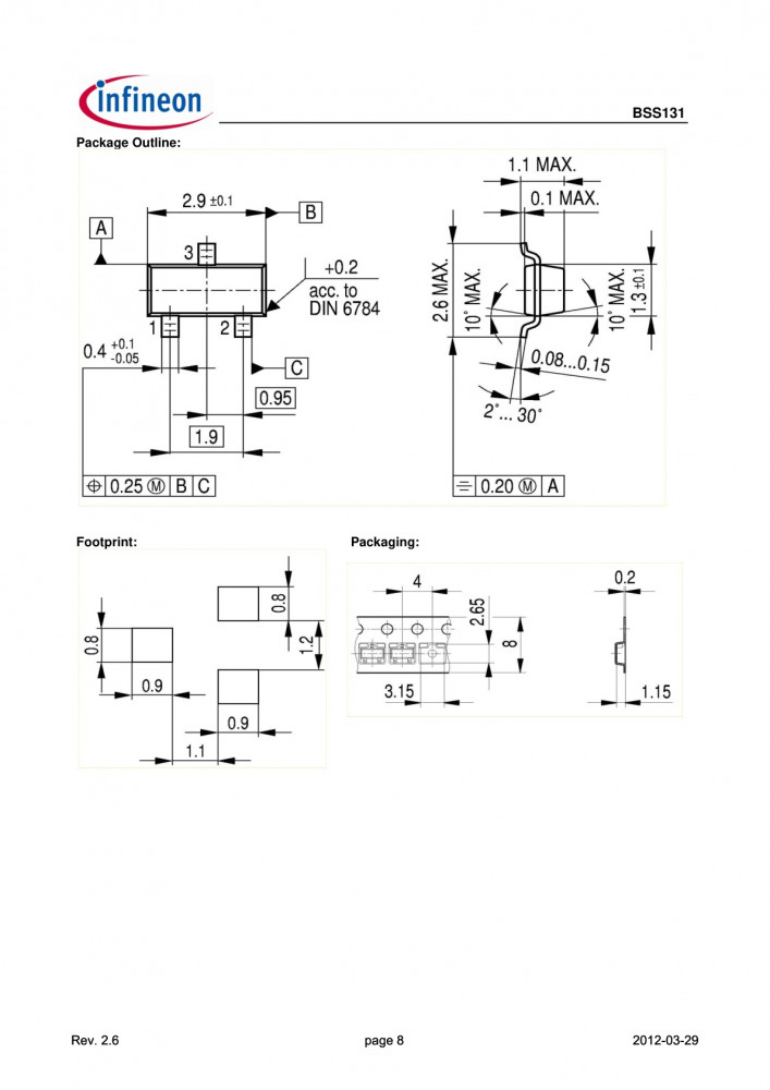 BSS131H6327 datasheet page 8