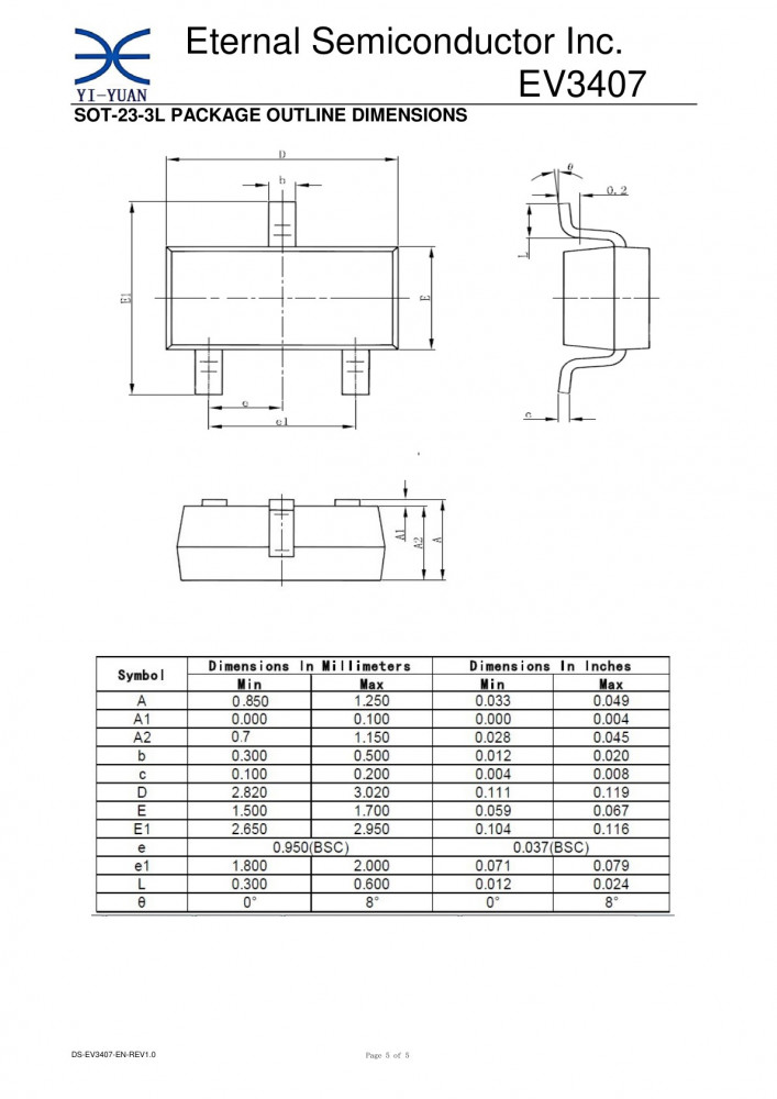 EV3407 datasheet page 5